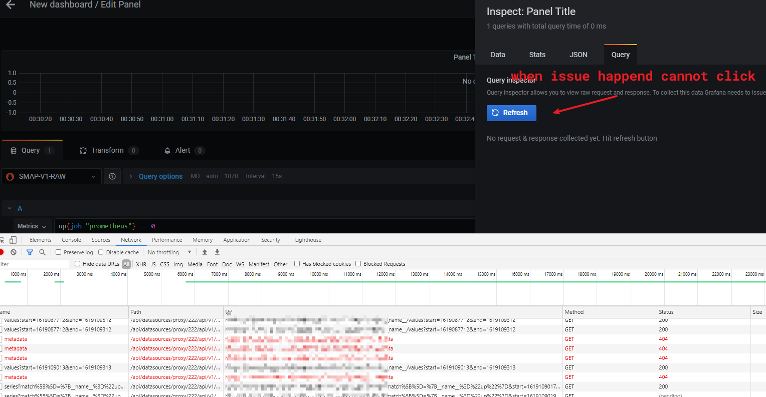 Grafana 735 Send Apimetadata Query To Prometheus Datasource · Issue 33205 · Grafana 