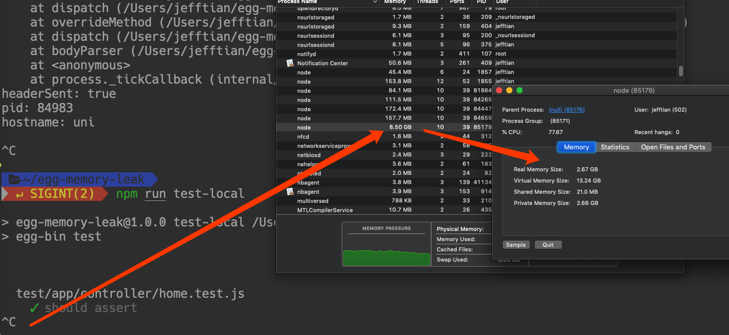 【内存泄漏】egg-core的timing对属性占用未释放造成内存泄漏 · Issue #3412 · eggjs/egg · GitHub