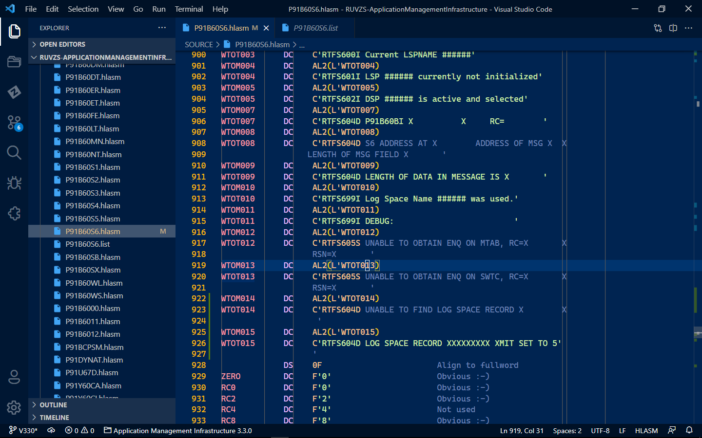 HLASM Syntax highlighting issues · Issue #118 · IBM/zopeneditor-about · GitHub