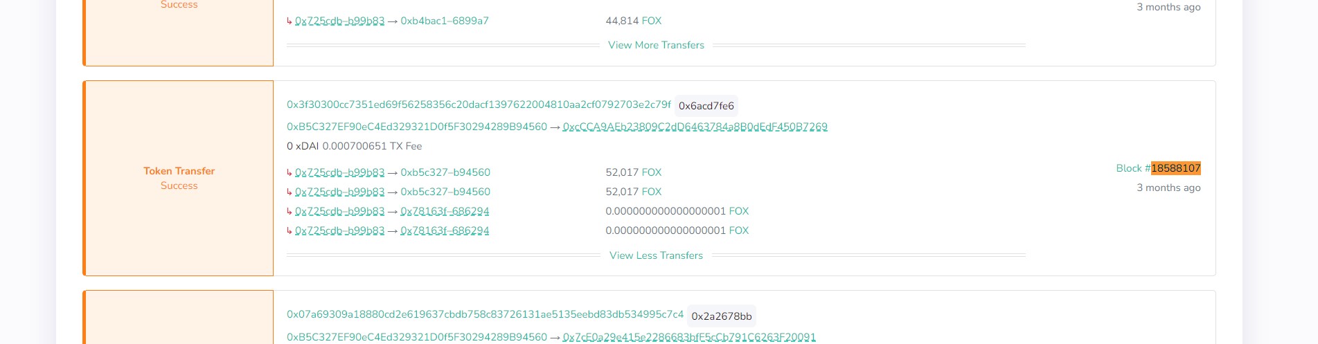 Duplicate transfer values in Token Transfer List and CSV Export · Issue ...
