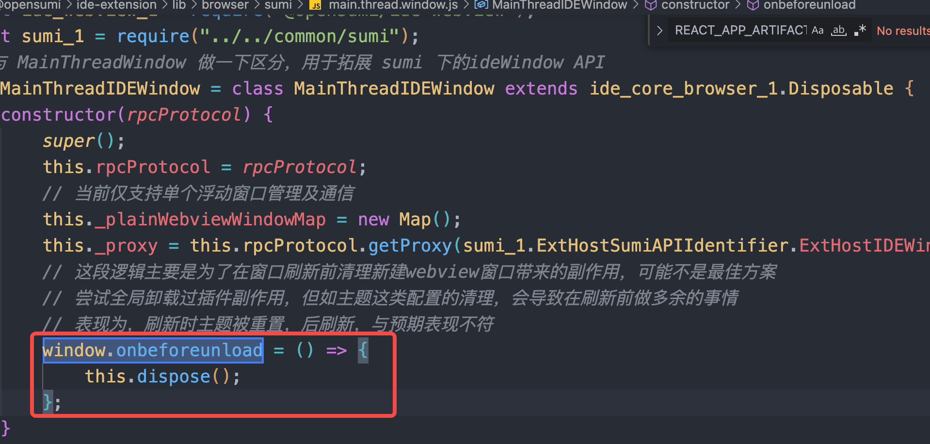 [Question] 全局的 window.onbeforeunload 如何取消？ · Issue #2519 · opensumi/core · GitHub