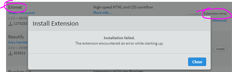 Another "Installation failed. Unknown internal error" · Issue #9723 · adobe/brackets · GitHub