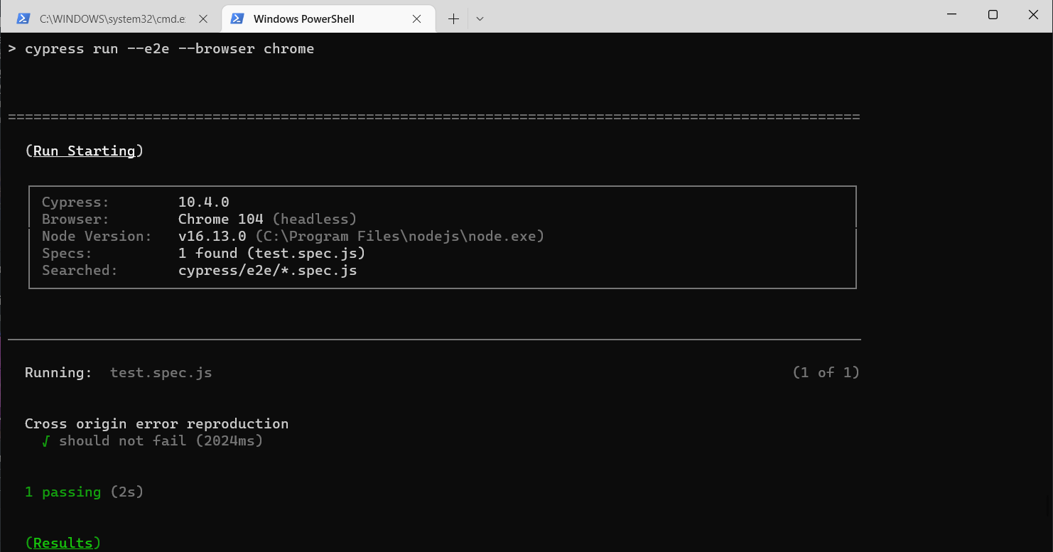 Cypress Cross Origin error with Chrome despite the chromeWebSecurity to false · Issue #23238 ...