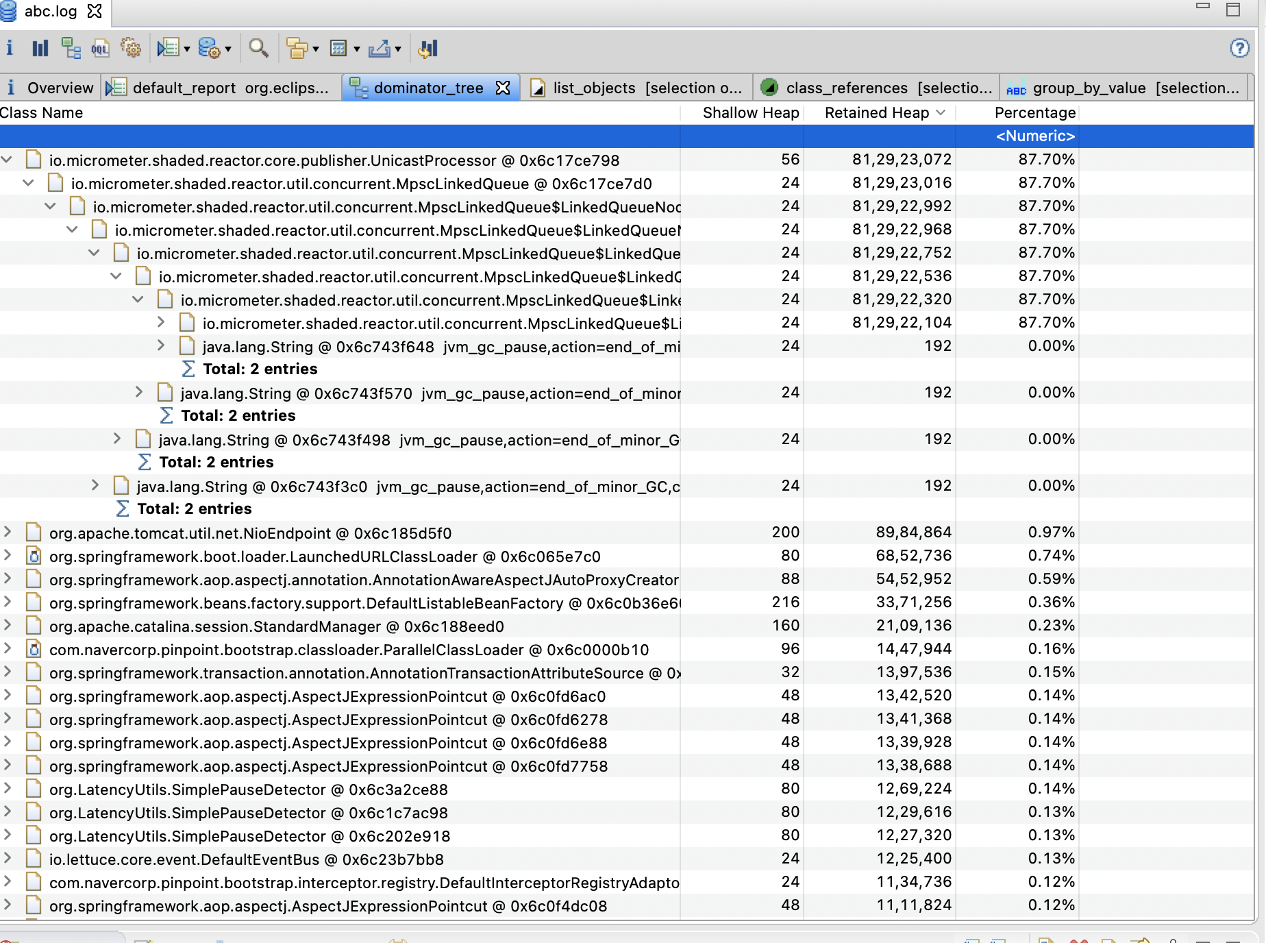 Memory Leak in micrometer version # 1.1.2 · Issue #2440 · micrometer ...