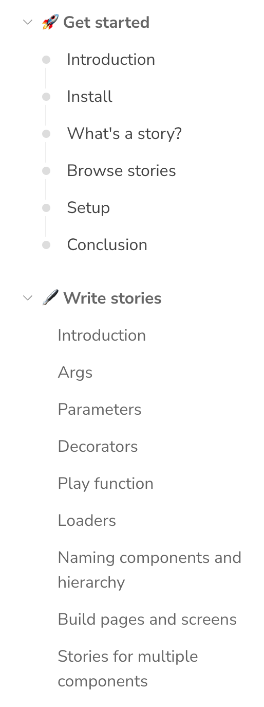 Button next section for the docs · Issue #16654 · storybookjs/storybook · GitHub