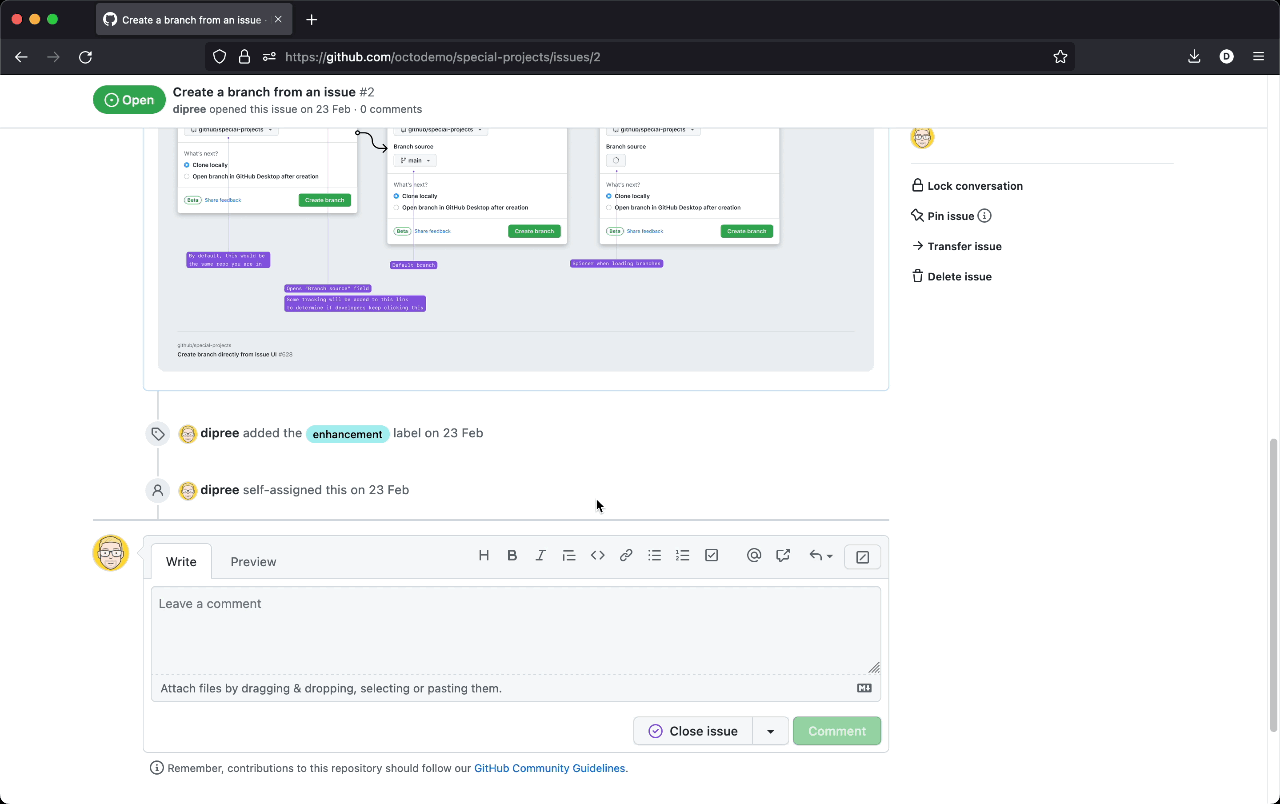 Tooltips for label descriptions - GitHub Changelog