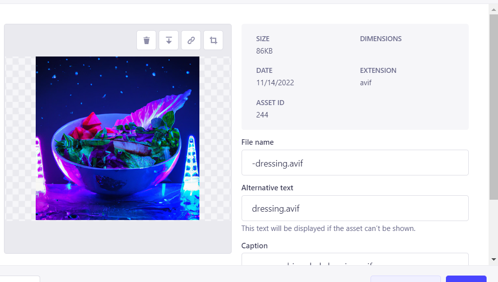 AVIF images getting dimensions null x null · Issue #14857 · strapi/strapi · GitHub