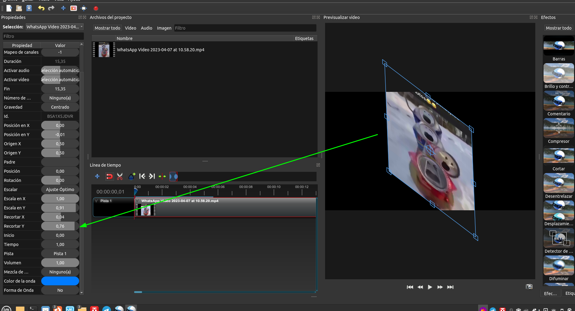Crop Y do a bend effect. · Issue #5189 · OpenShot/openshot-qt · GitHub