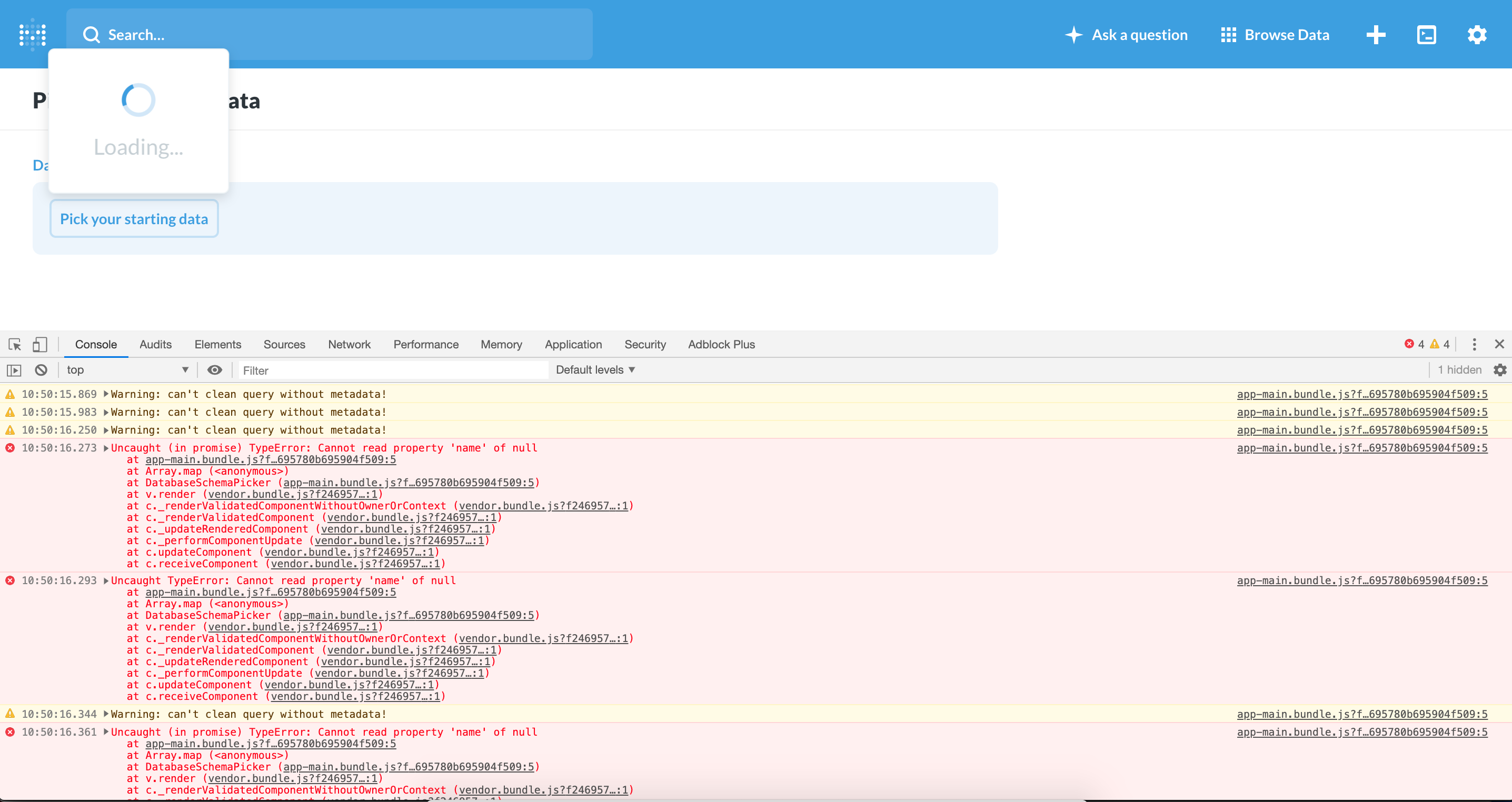 After we upgraded to v0.35.3, the Custom question mode is broken. · Issue #12480 · metabase ...