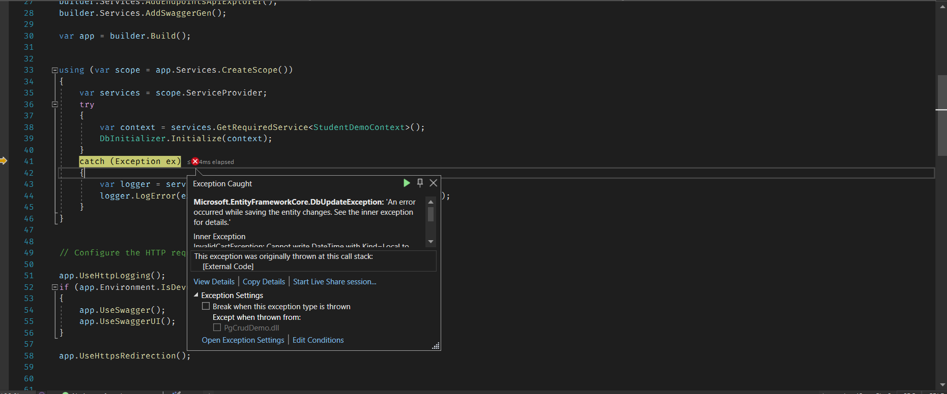  amitdixit You Should Be Able To Write DateTime Now To timestamp