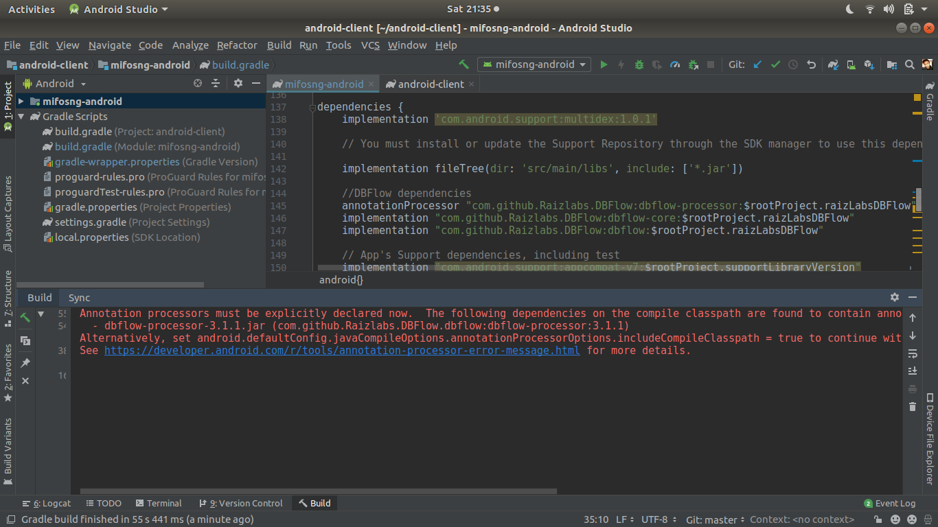 Build Errors · Issue 1073 · Openmf Android Client · Github