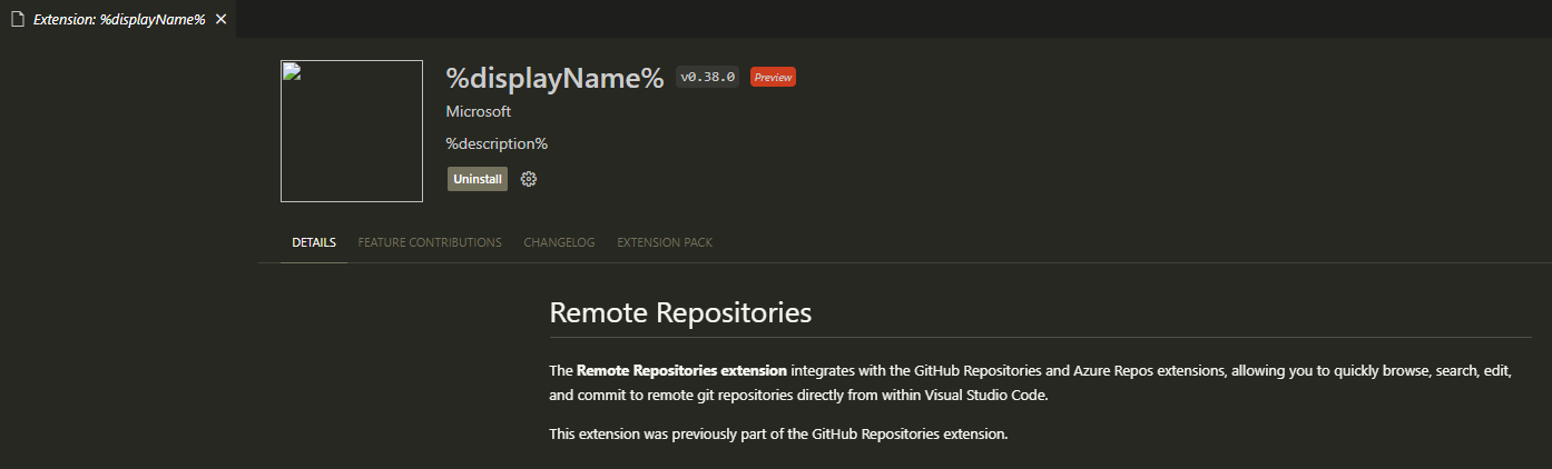 % sign showing up in commands and extension names and corresponding commands not working · Issue ...