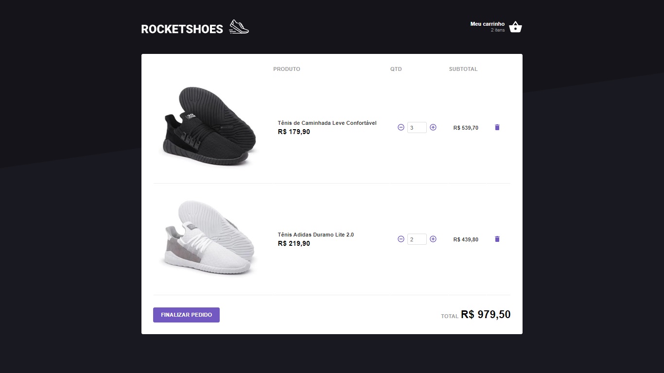 GitHub - MaykonM/rocketshoes: Projeto da Rocketseat utilizando o ...