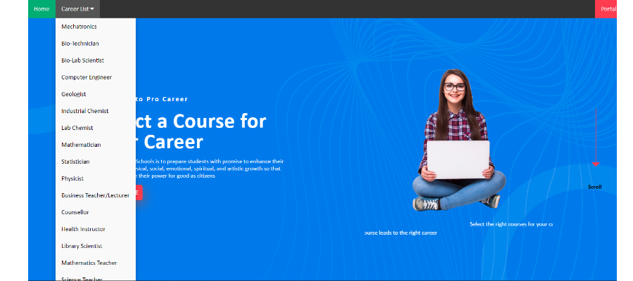 GitHub - egideons/Pro-Career: A Student Portal Website
