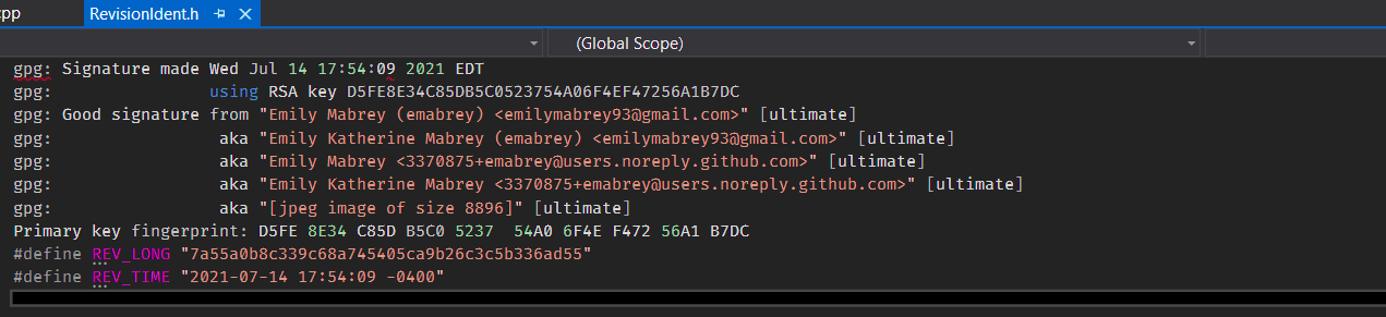 Intermittent build failure with "ProgramName is not defined" errors due to GPG signed commits ...