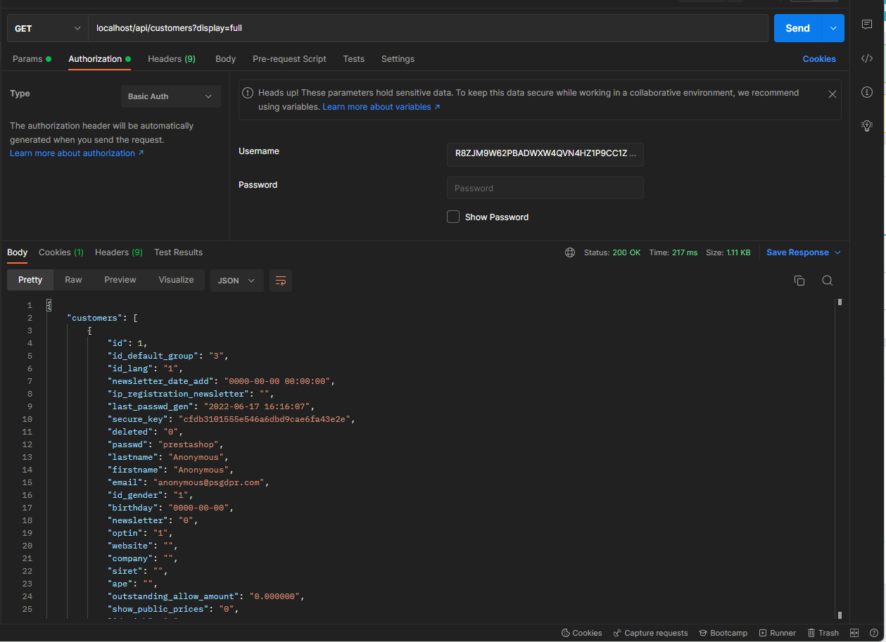 [PHP Unknown error #8192] array_key_exists() when using postman to access webservice api · Issue ...
