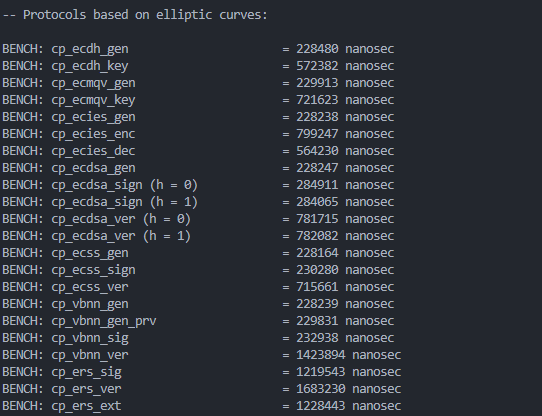 How to see which curve is used in bench_cp · Issue #243 · relic-toolkit/relic · GitHub