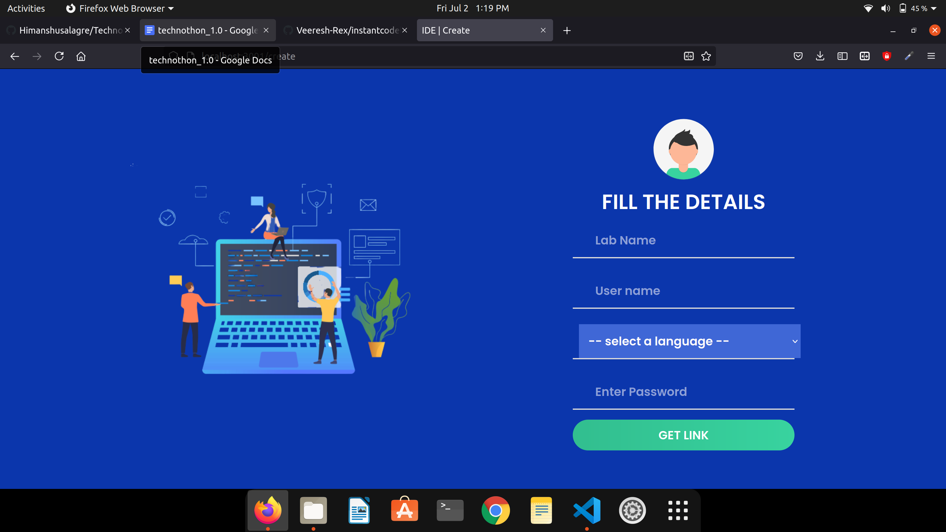 GitHub - Himanshusalagre/Technothon_1.0_2021: Collaborative Live Coding for teachers and students.