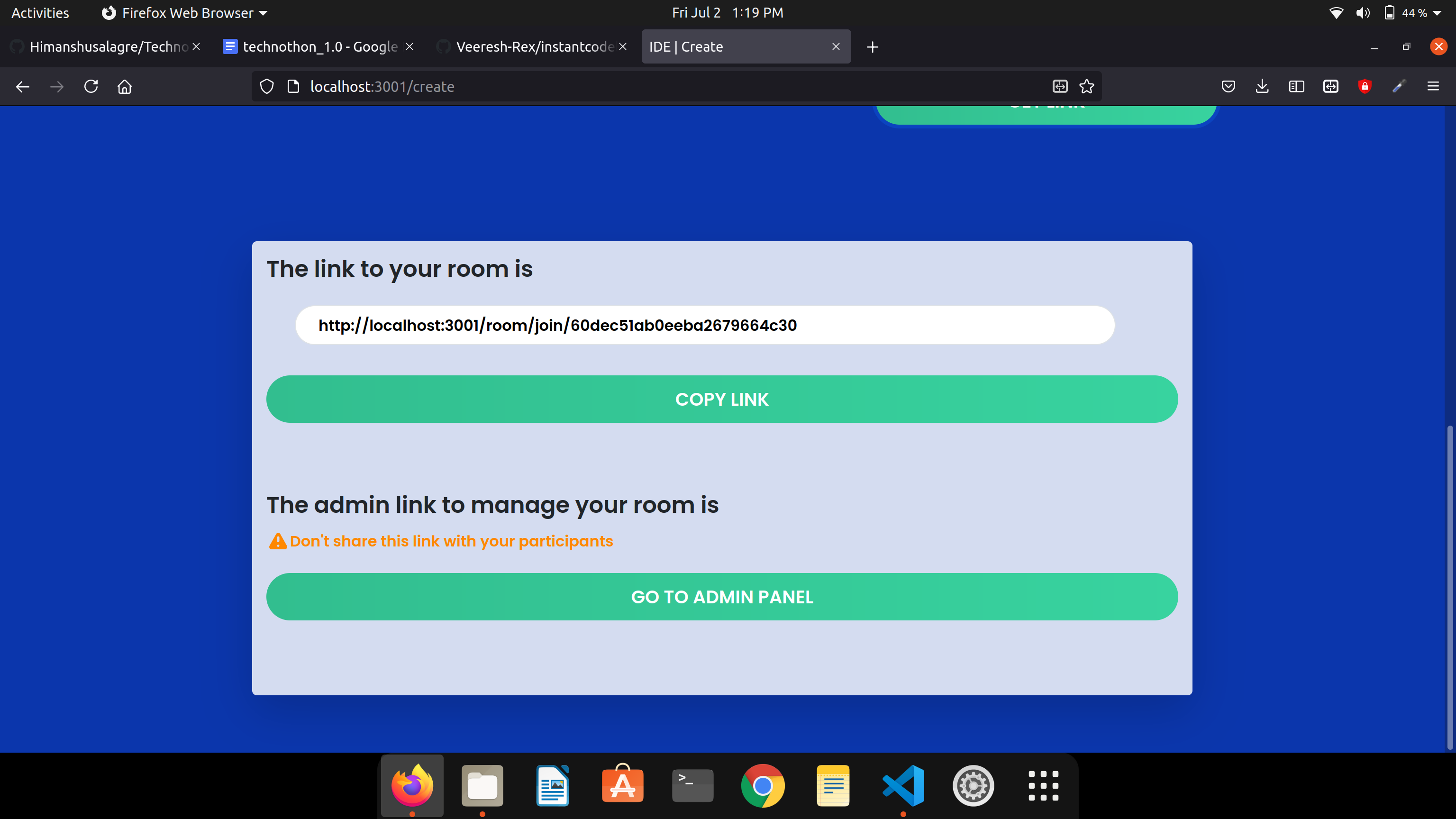 GitHub - Himanshusalagre/Technothon_1.0_2021: Collaborative Live Coding for teachers and students.