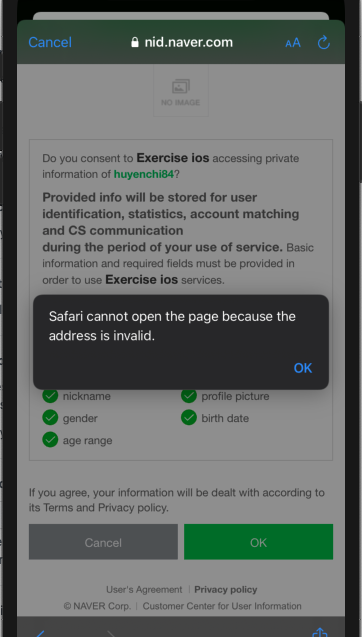 Safari cannot open the page because the address is invalid · Issue #70 ...