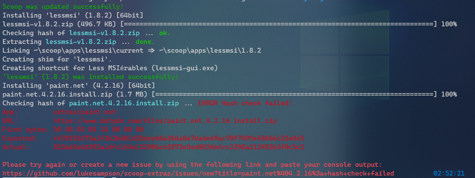 paint.net@4.2.16: hash check failed · Issue #7047 · ScoopInstaller/Extras · GitHub