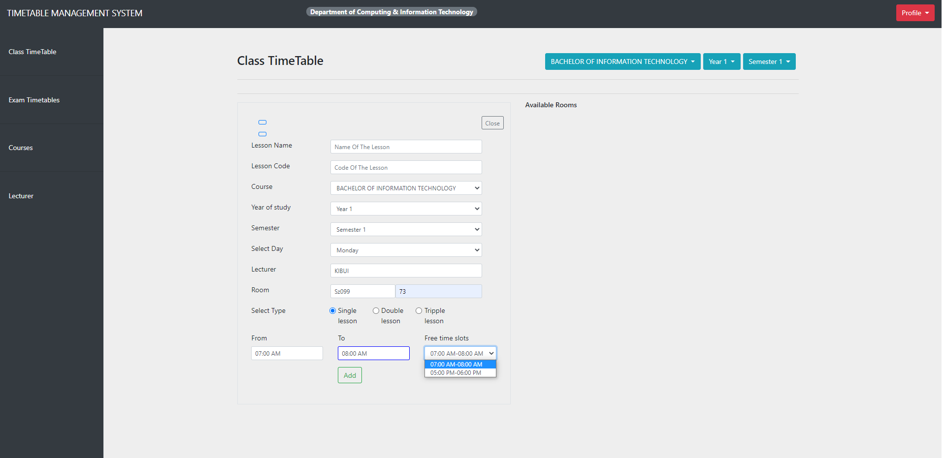 GitHub - mainaerick/timetable_backend