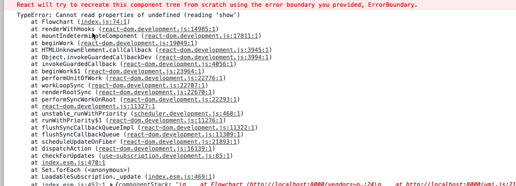 🧐[问题] 照着官网的demo 做 流程图的阅读态，会直接报错跑不起来 · Issue #1354 · ant-design/ant-design-charts · GitHub