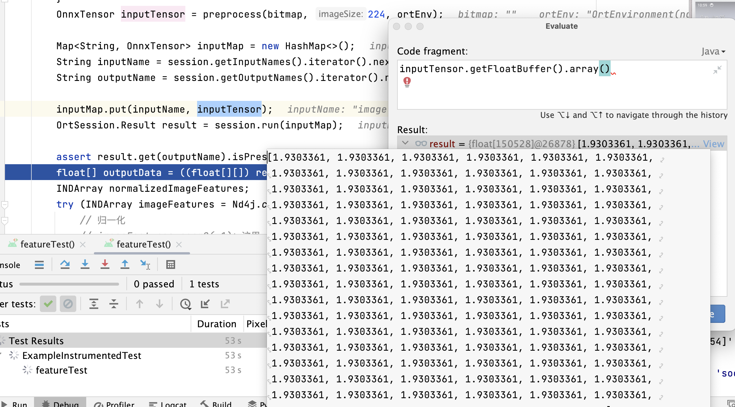 [Mobile] same model returns different result between java and android enviroment · Issue #16472 ...