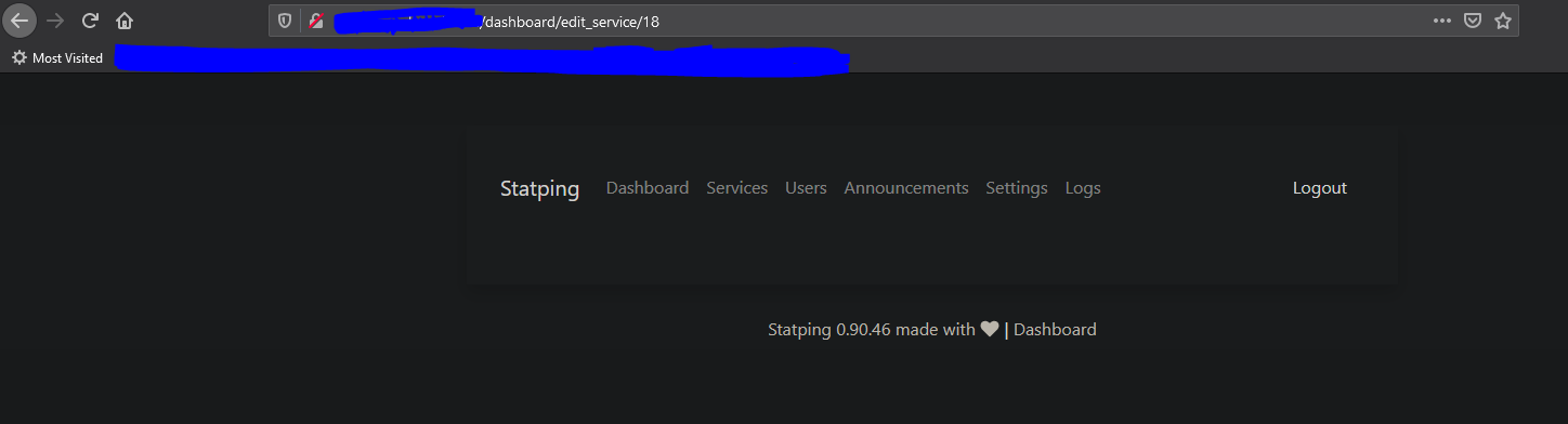 v0.90.46 cannot edit existing services · Issue #650 · statping/statping · GitHub