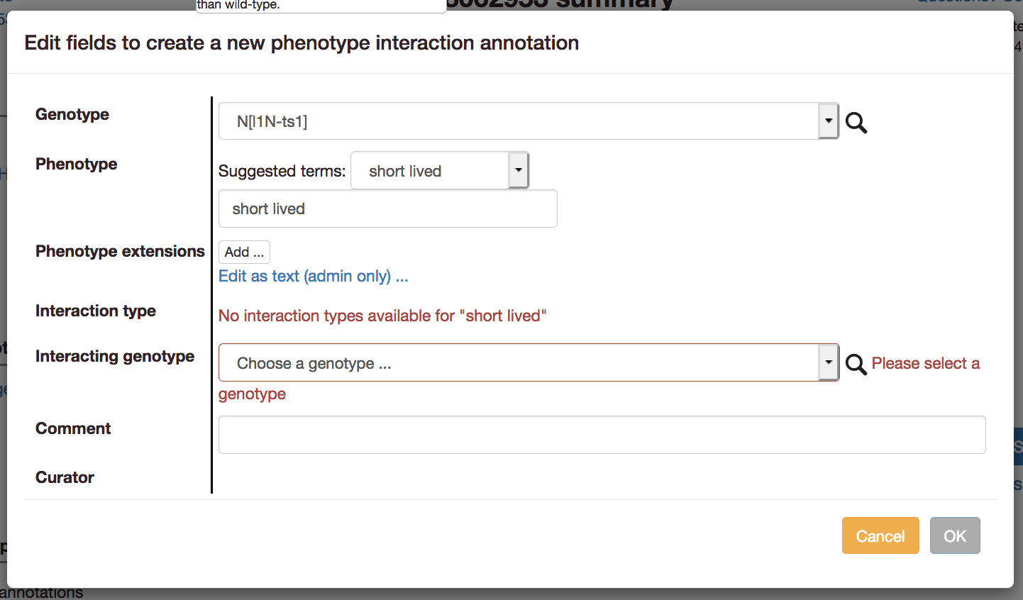 bug: 'No interaction types available for... · Issue #2020 · pombase/canto · GitHub