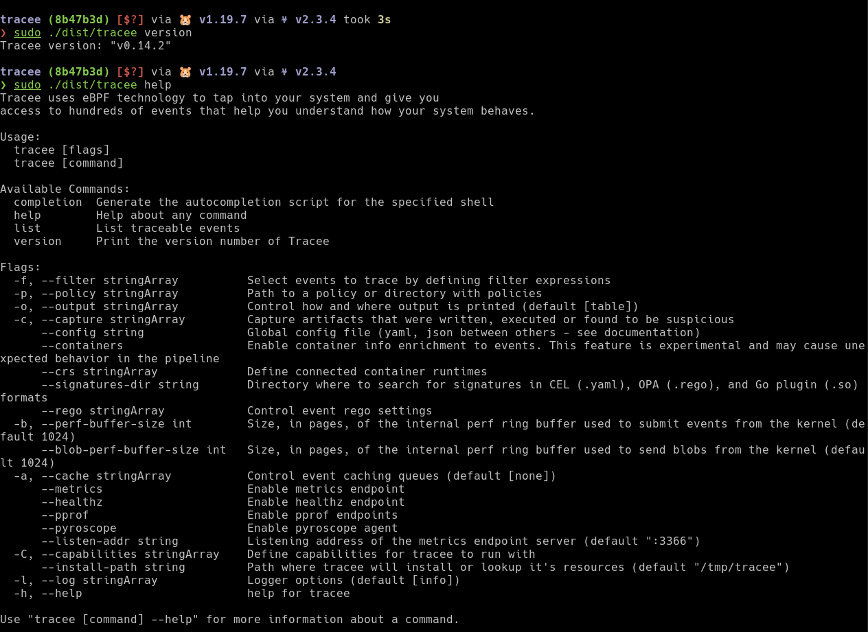 Segmentation Fault On Tracee Binary · Issue 3199 · Aquasecurity Tracee · Github