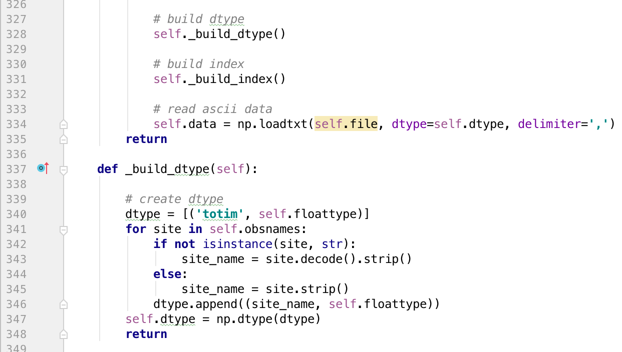 Cannot get data from Mf6Obs object with 1 row · Issue #874 · modflowpy/flopy · GitHub