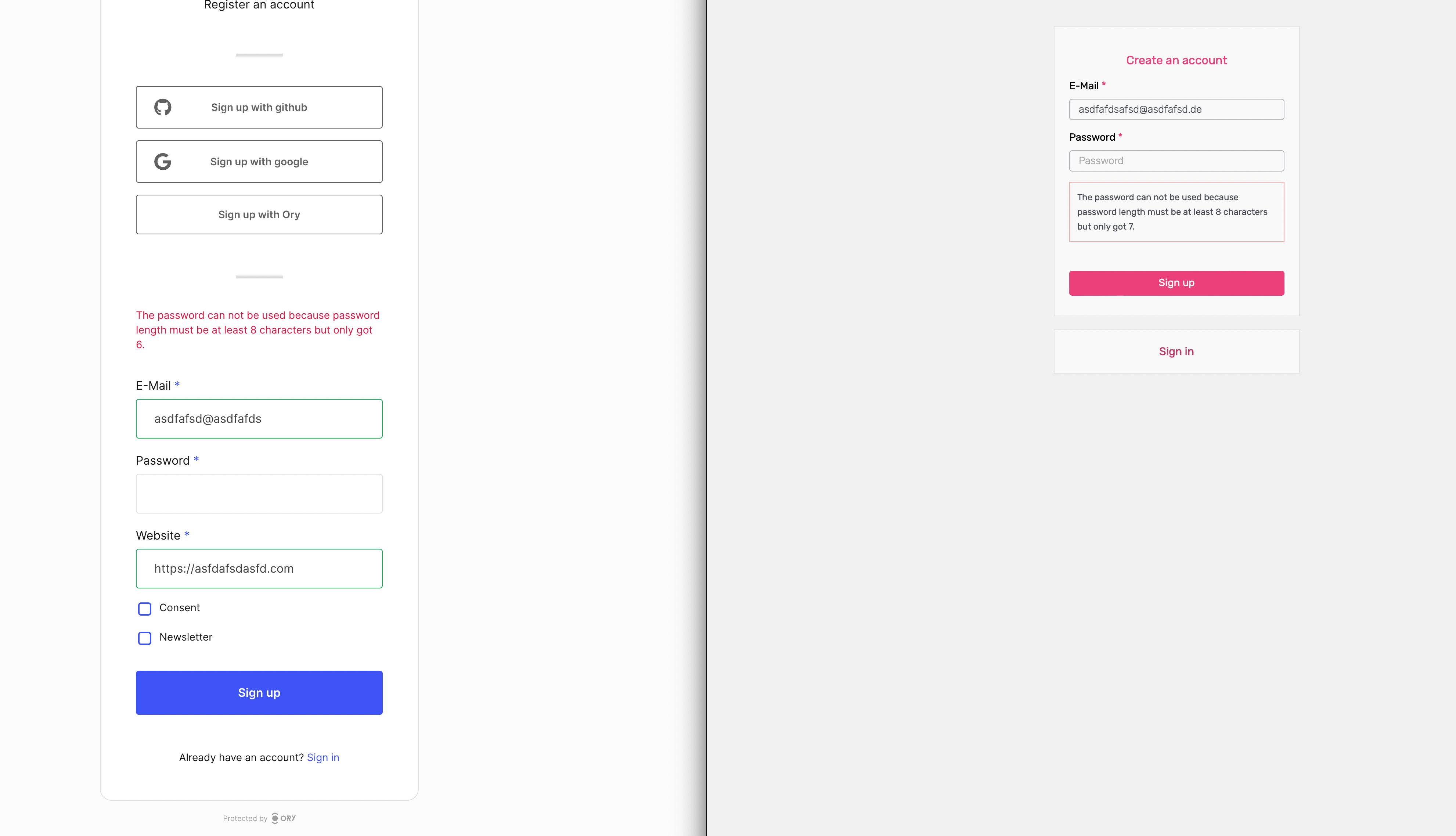 feat: new ory theme using elements by Benehiko · Pull Request #189 · ory/kratos-selfservice-ui ...