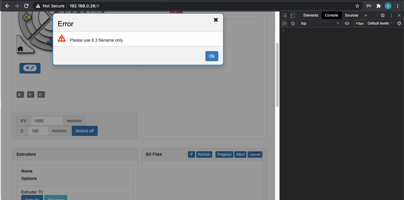 [BUG] Getting "8.3 filename only" error when trying to upload a file with a short name · Issue ...