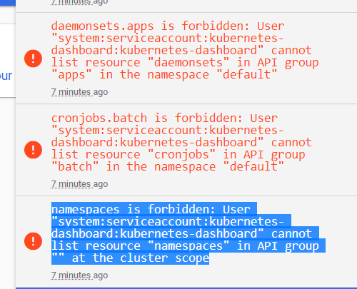 Forbidden For User · Issue 4394 · Kubernetesdashboard · Github