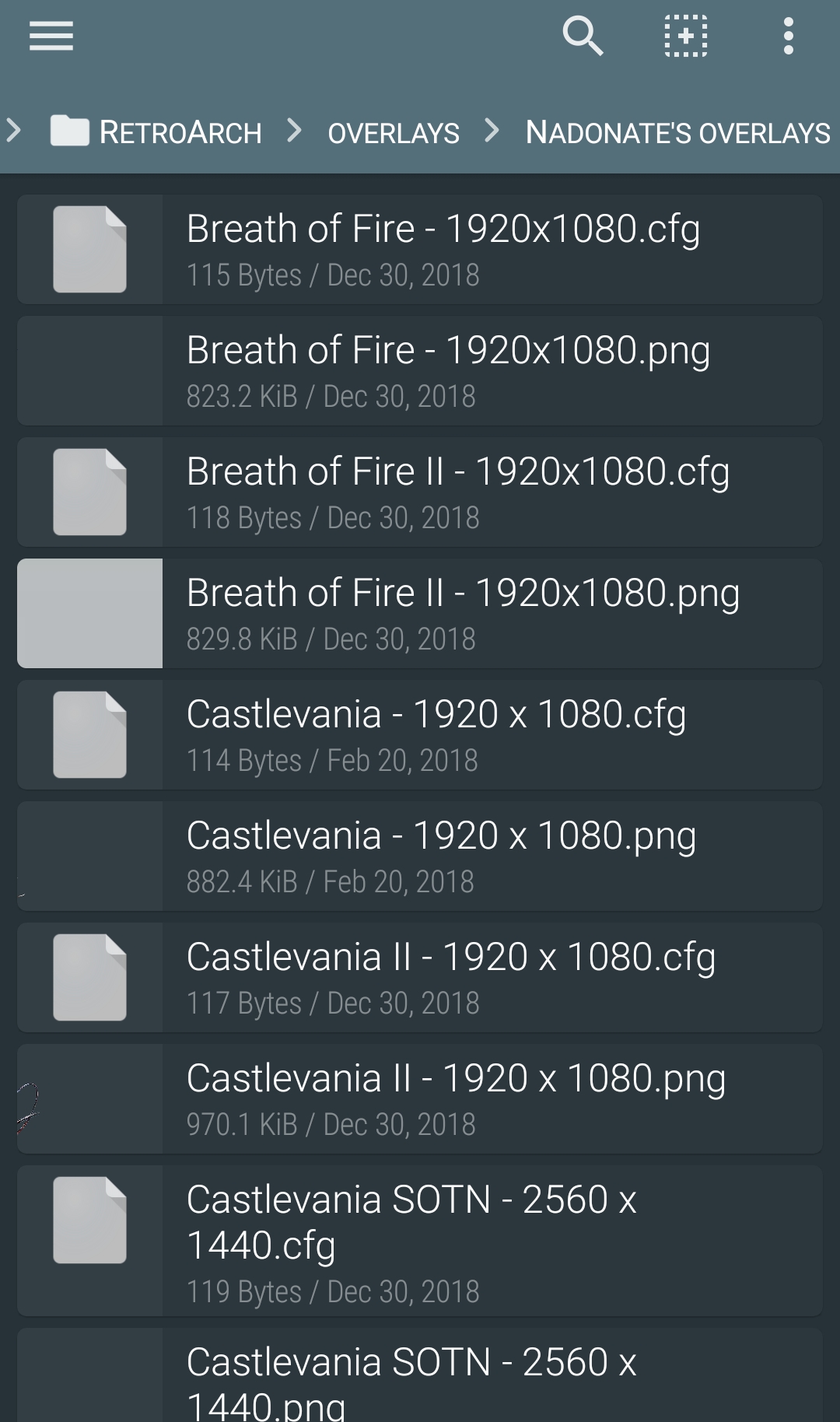 [Android] The overlay files do not show up when trying to select them ...