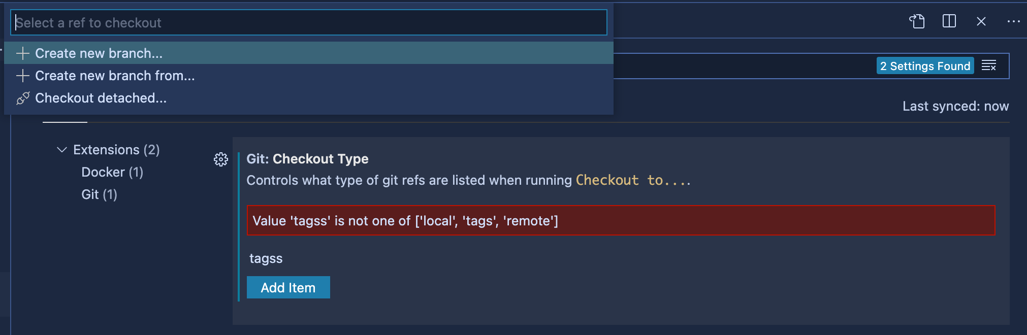 Git - Checkout Type setting more resilient to incorrect values · Issue ...