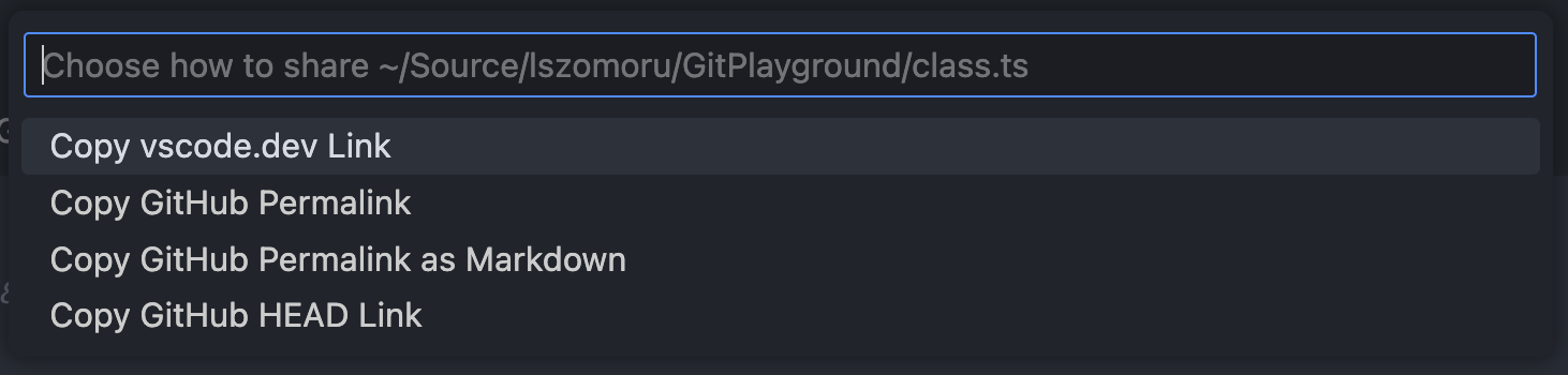 Test: improvements to sharing links · Issue #186199 · microsoft/vscode ...