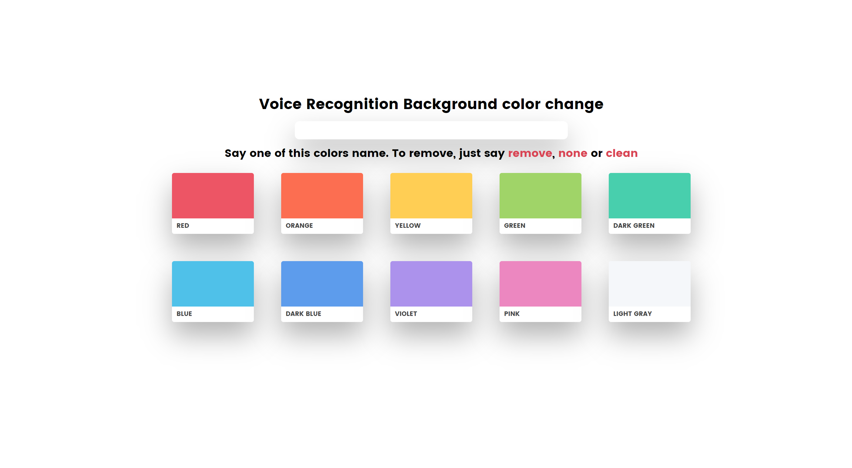GitHub - thepinakin/voice-bg-change: Background change with voice command
