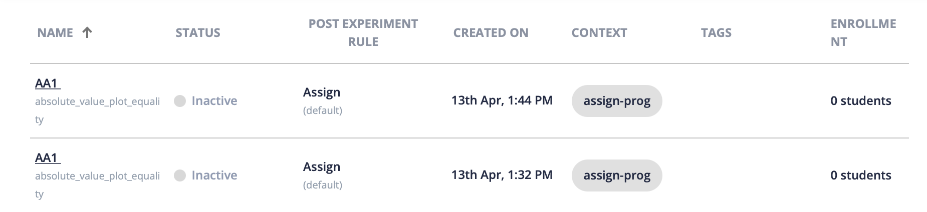 Importing experiment design relies on the same experimentID · Issue #347 · CarnegieLearningWeb ...