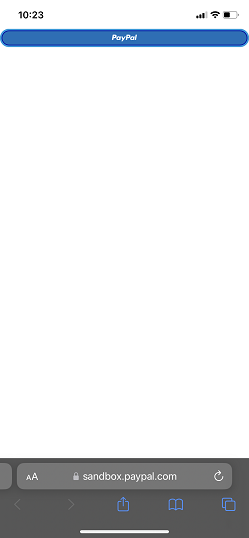 .Net Maui Hybrid + Paypal, Smart payment button works very well on Android, but not on Iphone ...