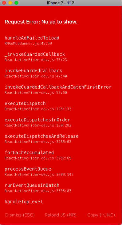 No Ad To Show · Issue 234 · Sbugert React Native Admob · Github