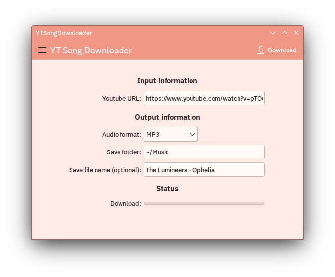 GitHub - DenysMb/YTSongDownloader: Kirigami application to download songs from YouTube