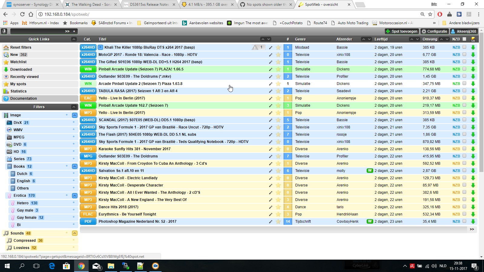 No spots shown older then last update · Issue #331 · spotweb/spotweb · GitHub