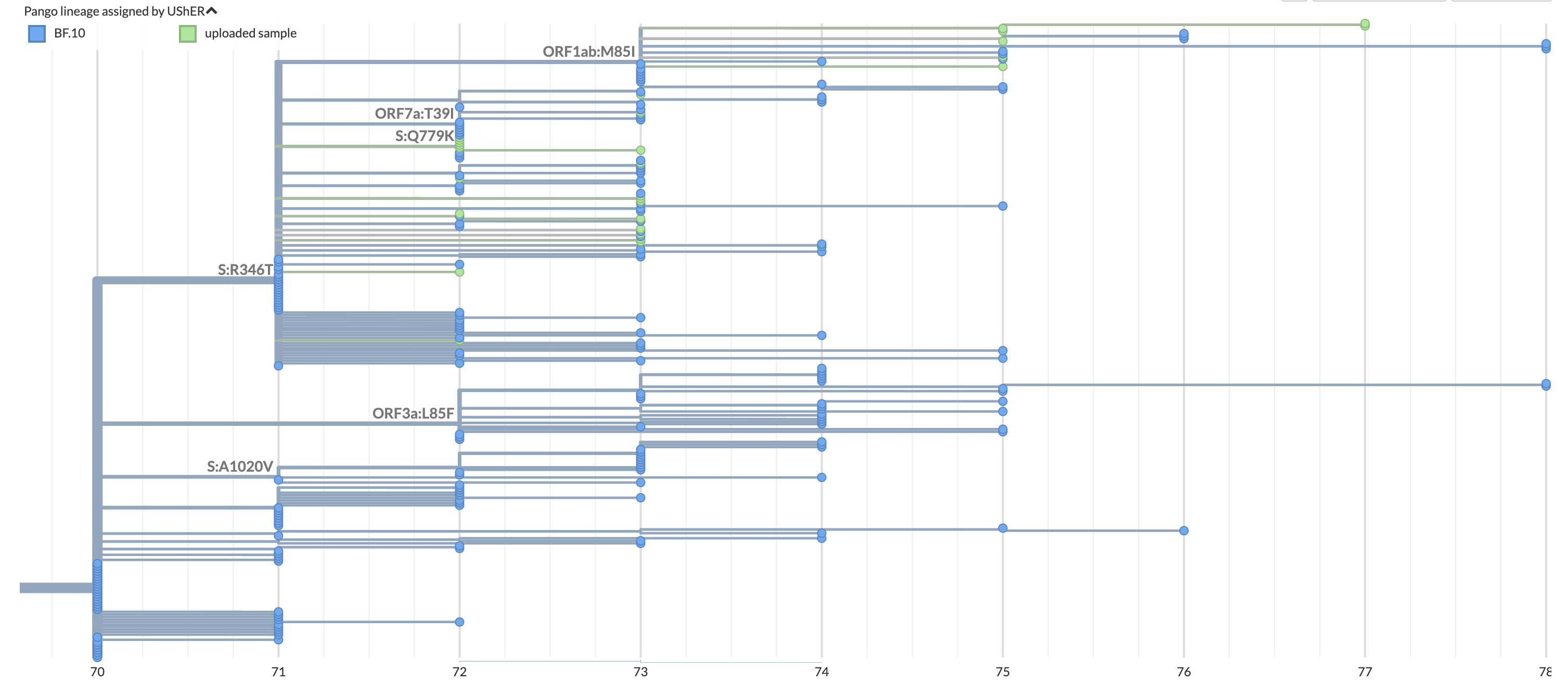 BF.10 Sublineage with S:R346T & A22633G · Issue #1196 · cov-lineages ...
