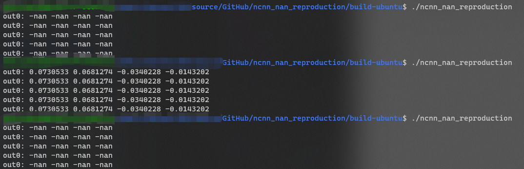 Random Nan Output With Pnnx Exported Model · Issue 4734 · Tencentncnn · Github