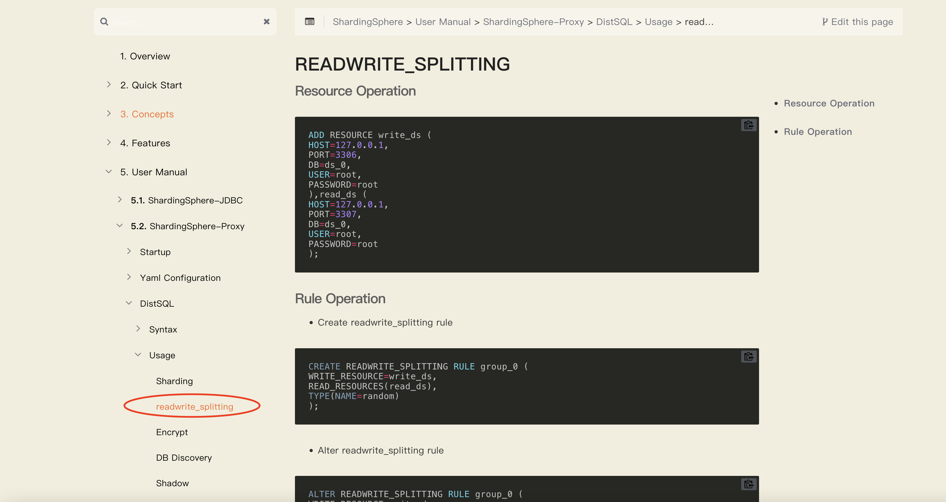 Change `readwrite_splitting` to `Readwrite_splitting` for `Official Documentation` · Issue ...