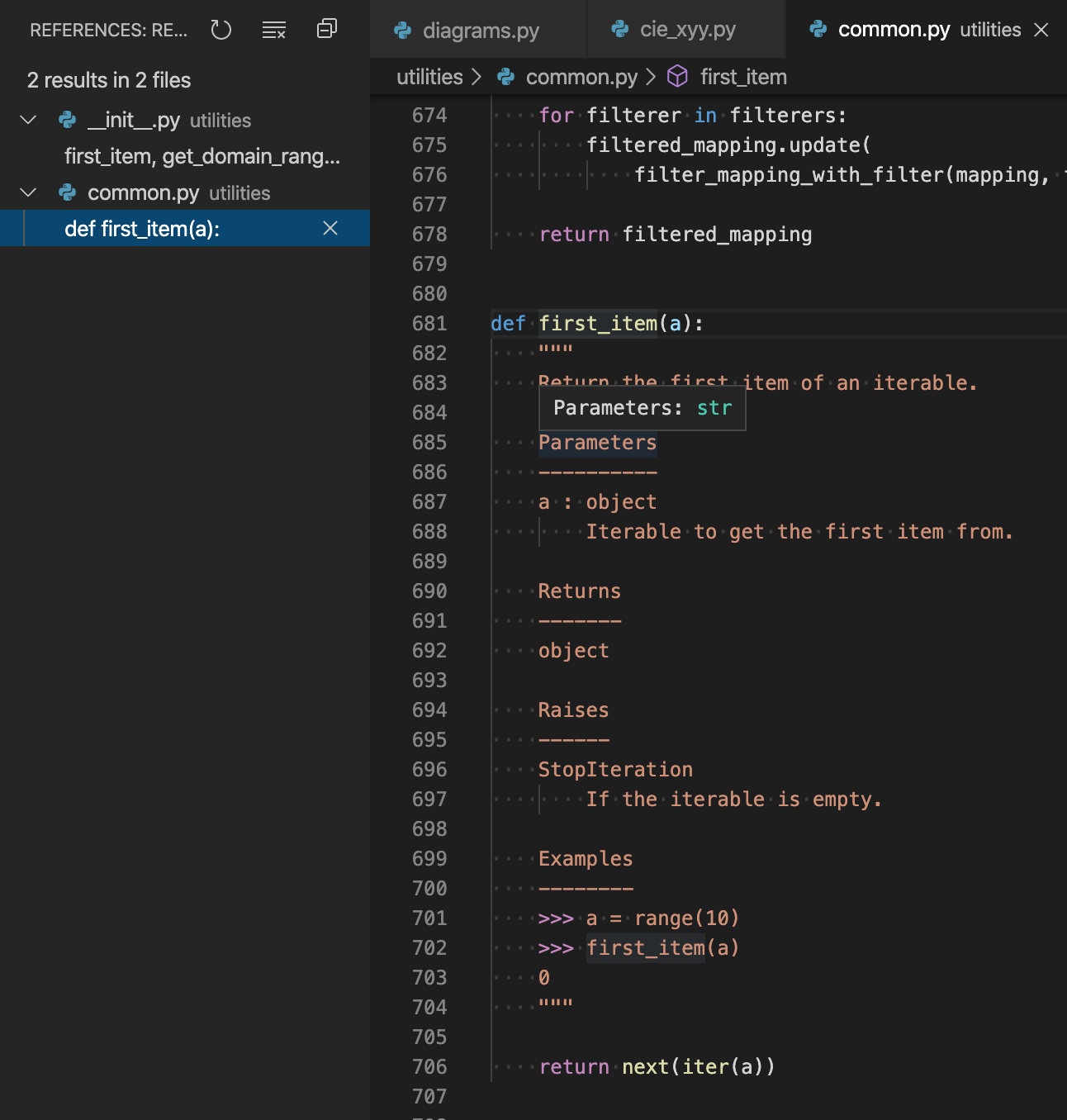 Python Extension Find All Referencesgo To Definition Issue With Initpy · Issue 1851