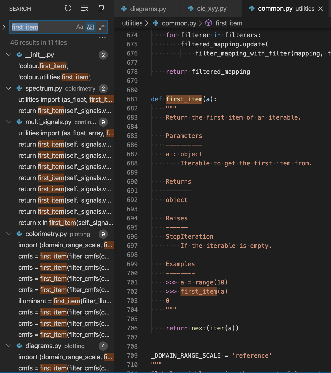 Python Extension Find All Referencesgo To Definition Issue With Initpy · Issue 1851