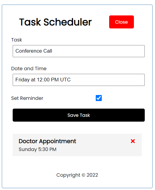 GitHub - arogyamagar/task-scheduler: Simple web app made with react.js ...
